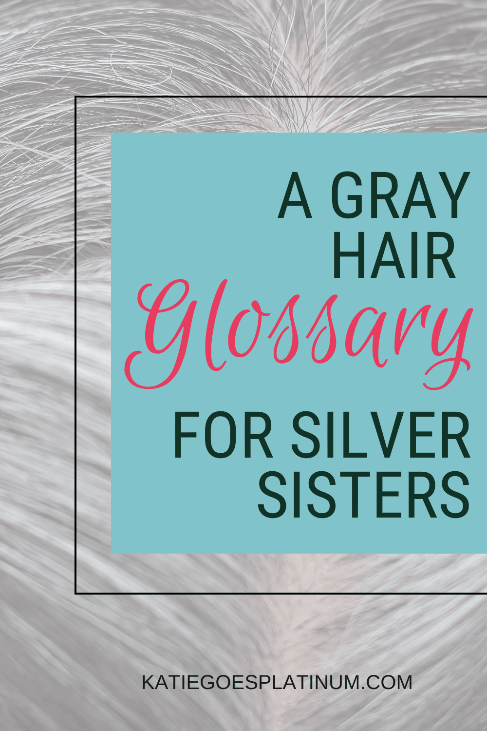 A Glossary of Gray Hair Transition Terms | Katie Goes Platinum Blog