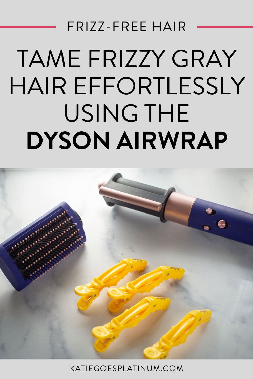 Tame Frizzy Gray Hair Effortlessly Using the Dyson Airwrap